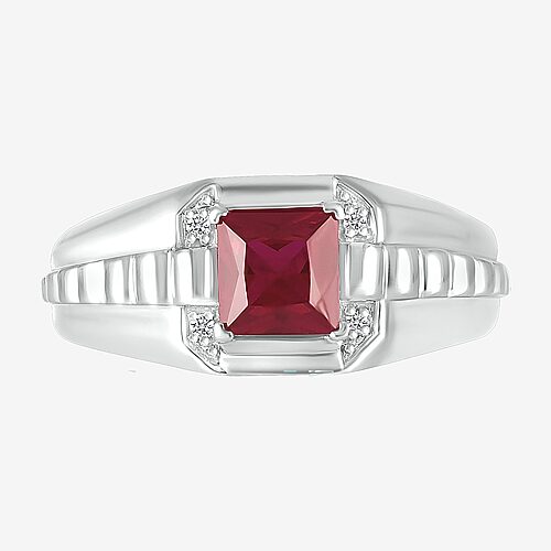Click here for Mens Lab Created Red Ruby Sterling Silver Fashion... prices