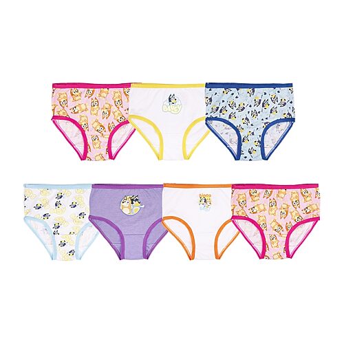 Click here for Bluey 7Pack Toddler Girls Underwear - Assorted/Pin... prices
