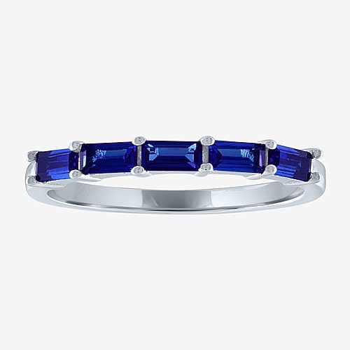 Click here for Gemstone Sterling Silver Stackable Ring  6  Blue S... prices