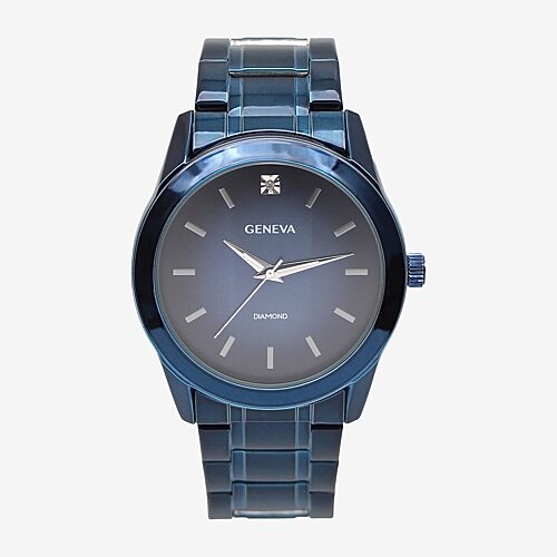 Click here for Geneva Mens Blue Strap Watch Mac8166jc  One Size prices