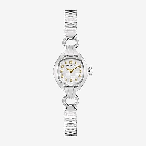 Click here for Caravelle Womens Vintage Classic Silver-Tone Stain... prices