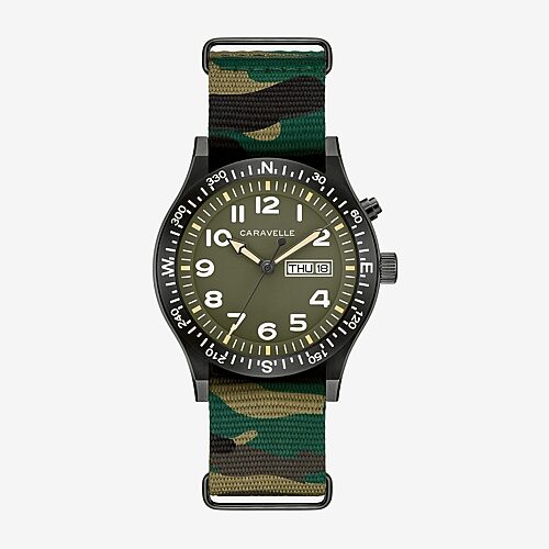 Click here for Caravelle Mens Vintage Casual Lite Up Camouflage N... prices