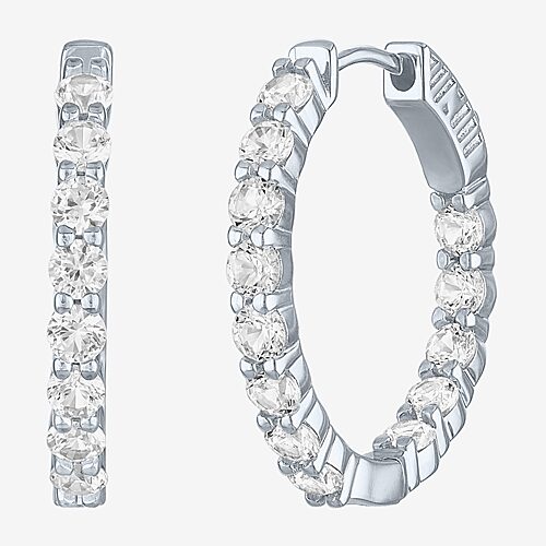 Click here for Yes  Please! Womens Lab Created White Sapphire Ste... prices
