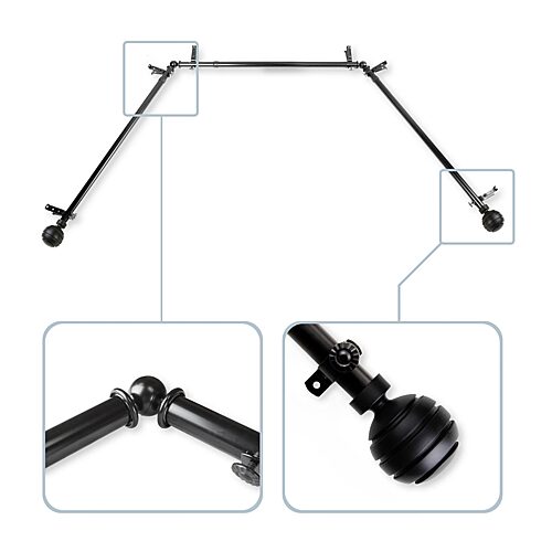 Click here for Rod Desyne Poise Bay Window Rod  One Size  Black prices