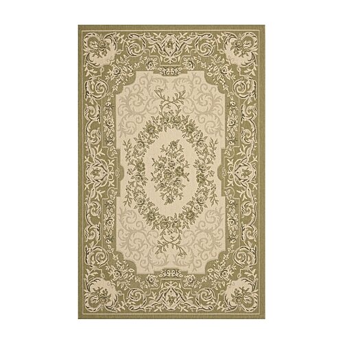 Click here for Safavieh Courtyard CY7208 Cream and Green 53 x 77... prices