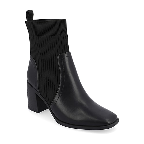 Click here for Journee Collection Womens Harlowe Stacked Heel Boo... prices