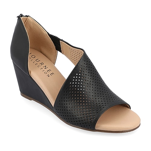 Click here for Journee Collection Aretha Womens Round Peep Toe We... prices