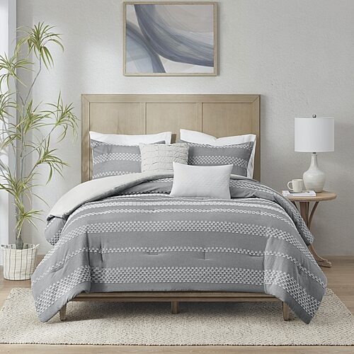 Click here for Madison Park Hendry Jacquard 5-pc. Midweight Comfo... prices