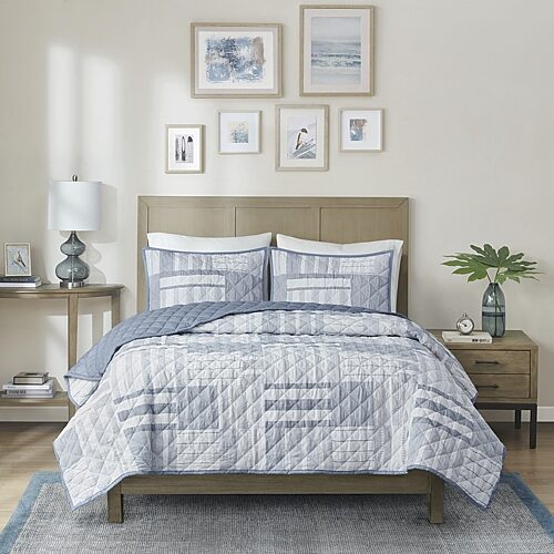 Click here for Madison Park Arden Patchwork 3-pc. Hypoallergenic... prices