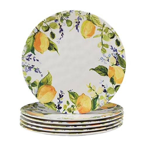 Click here for Certified Lemon Zest 6 Piece Melamine Dinner Plate... prices