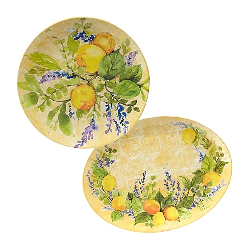 Click here for Certified International Lemon Zest Platter 2-pc. S... prices
