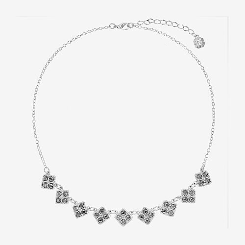 Click here for Monet Jewelry Womens Gray 17 Inch Collar Necklace... prices