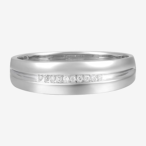 Click here for Mens Diamond-Accent 10K Yellow Gold Wedding Band... prices