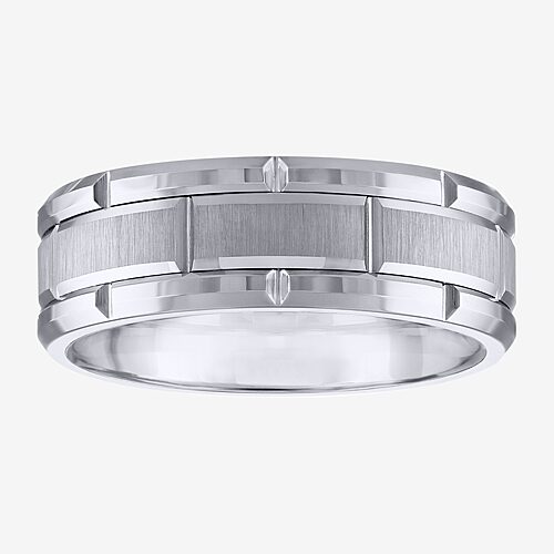 Click here for Mens 8MM Tungsten Band  9 1/2  White prices