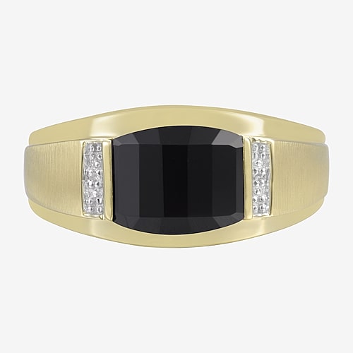 Click here for Mens Gemstone & Diamond-Accent 10K Yellow Gold Rin... prices