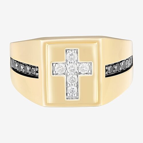 Click here for Mens 1/2 CT. T.W. Natural Diamond 10K Gold Fashion... prices