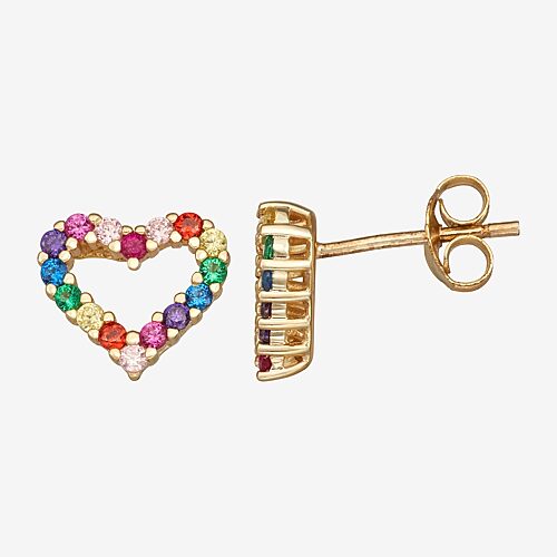 Click here for 3/4 CT. Multi Color Cubic Zirconia 14K Gold Over S... prices