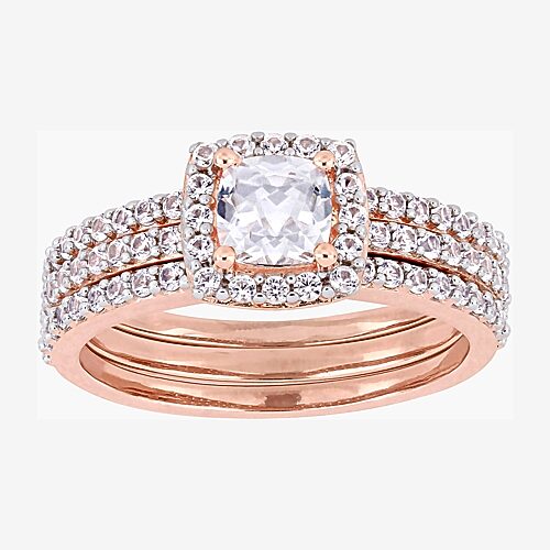 Click here for Modern Bride Gemstone Womens Lab Created White Sap... prices