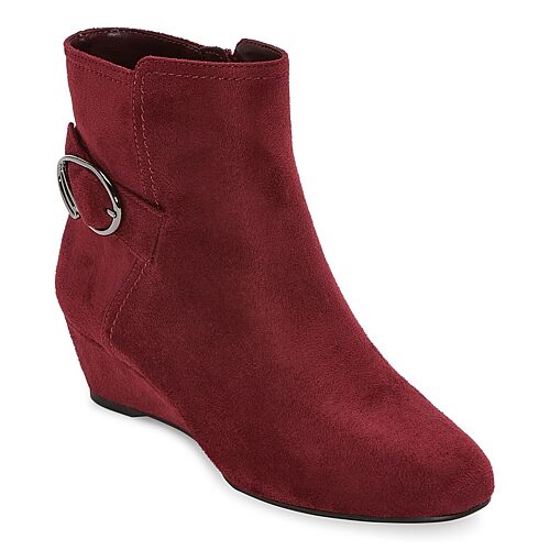 Click here for east 5th Womens Roland Wedge Heel Booties  6 Mediu... prices