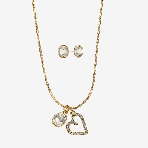 Click here for Monet Jewelry Gold Tone Initial Charm Necklace & S... prices