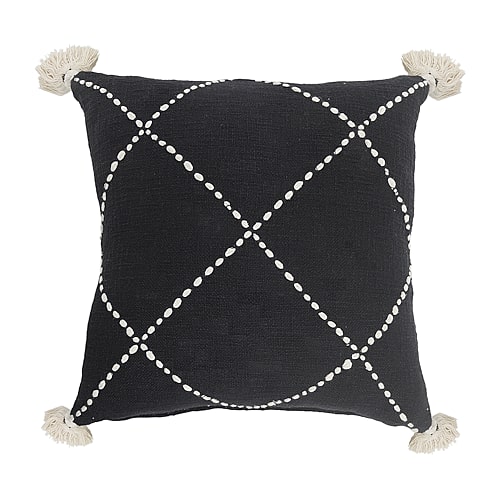 Click here for LR Home Square Throw Pillow  One Size  Black prices