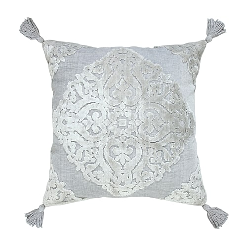 Click here for LR Home Square Throw Pillow  One Size  Silver prices