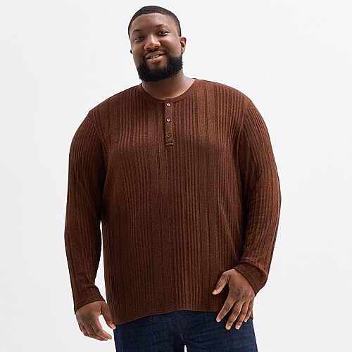 Click here for Shaquille ONeal XLG Ribbed Dropneedle Mens Long Sl... prices