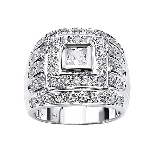 Click here for DiamonArt Mens 3 CT. T.W. White Cubic Zirconia Ste... prices