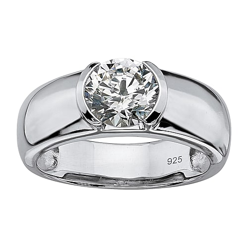 Click here for DiamonArt Mens 2 CT. T.W. White Cubic Zirconia Pla... prices