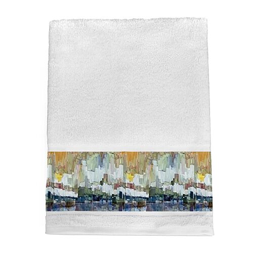 Click here for Laural Home Glacier Bay Abstract Bath Towel  One S... prices