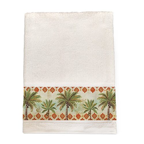 Click here for Laural Home Spice Palm Bath Towel  One Size  Green prices