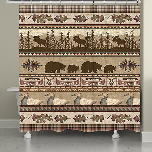 Click here for Laural Home Lodge Look Shower Curtain  One Size  B... prices