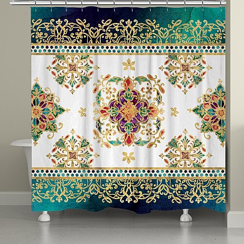 Click here for Laural Home Medallion Jewels Shower Curtain  One S... prices