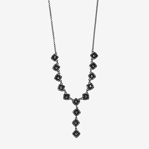 Click here for Mixit Womens Black 20 Inch Y Necklace  One Size  B... prices