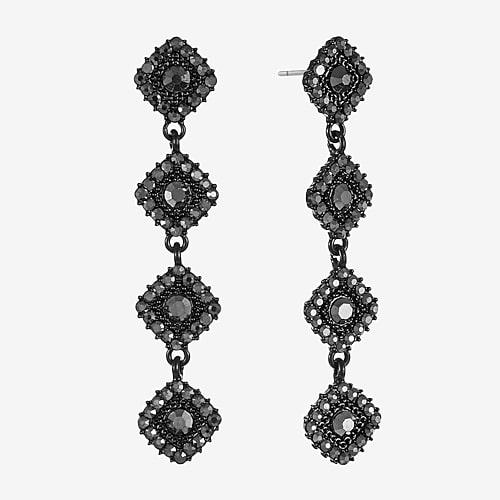 Click here for Mixit Black Womens Black Hypoallergenic Drop Earri... prices