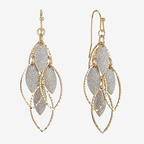 Click here for Monet Jewelry Two Tone Shakey Womens Drop Earrings... prices