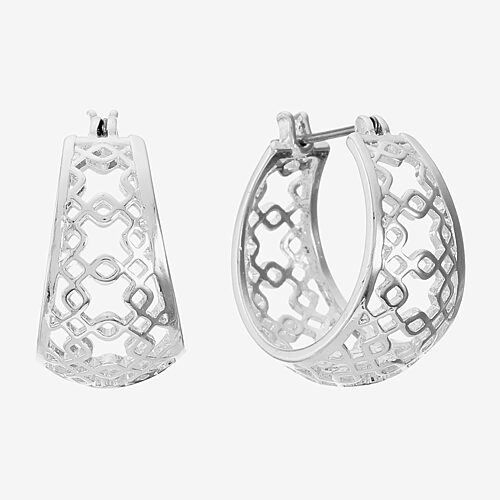 Click here for Liz Claiborne Openwork Hoop Earrings  One Size  Gr... prices