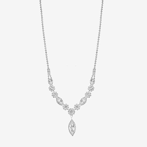 Click here for Monet Jewelry Timeless Silver Tone Womens Crystal... prices