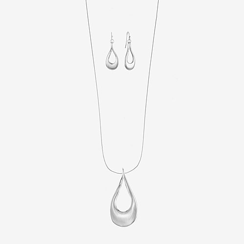 Click here for Liz Claiborne Pendant Necklace And Drop Earring Wo... prices
