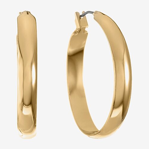 Click here for Monet Gold-Tone Medium Hoop Earrings  One Size  Ye... prices