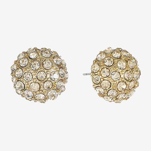 Click here for Monet PavÃ© Ball Stud Earrings  One Size  White prices