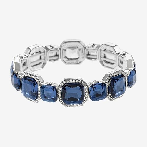 Click here for Monet Jewelry Silver Tone Womens Blue Square Stret... prices