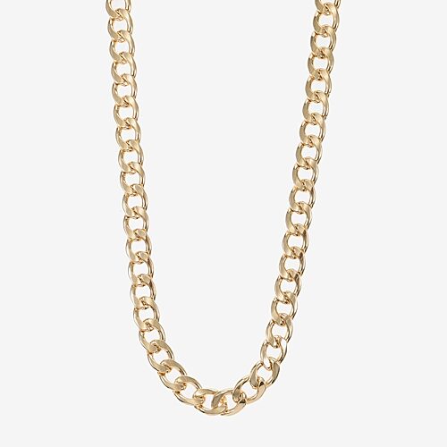 Click here for Monet Gold-Tone Curb Link Collar Necklace  One Siz... prices