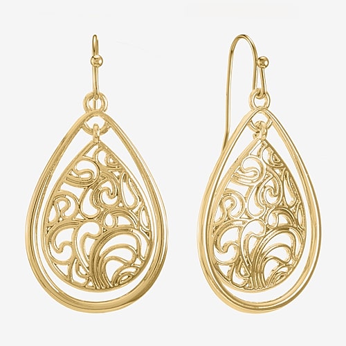Click here for Liz Claiborne Teardrop Drop Earrings  One Size  Ye... prices