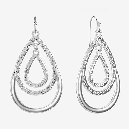 Click here for Liz Claiborne Layered Teardrop Drop Earrings  One... prices