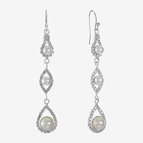 Click here for Monet Jewelry Timeless Womens Simulated Pearl Drop... prices