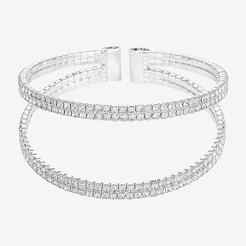 Click here for Monet Jewelry Timeless Silver Tone Womens Cuff Bra... prices
