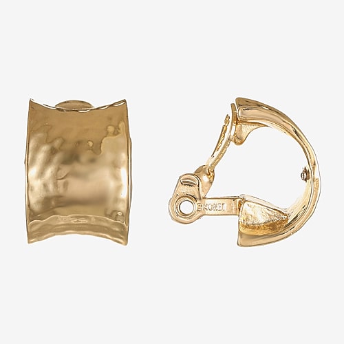Click here for Monet Gold-Tone J-Hoop Clip-On Earrings  One Size... prices