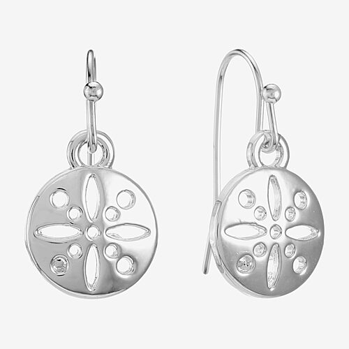Click here for Liz Claiborne Round Drop Earrings  One Size  Gray prices