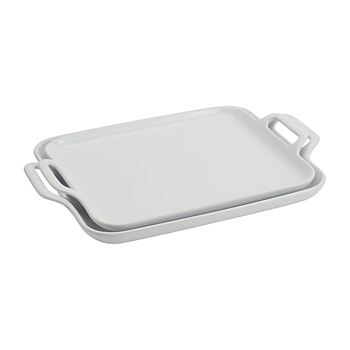 Click here for Denmark 2-pc. Stoneware Serving Tray  One Size  Wh... prices
